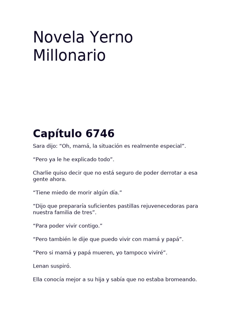 Novela Yerno Millonario | PDF