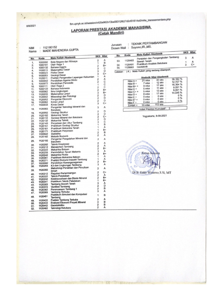Transkrip Mahendra | PDF