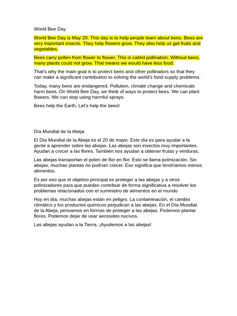 World Bee Day b11 | PDF