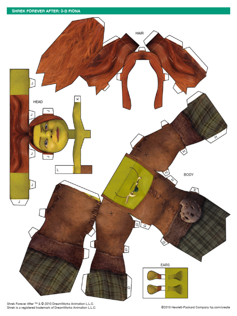 S4 3D Characters Fiona Art | PDF | Dream Works Animation