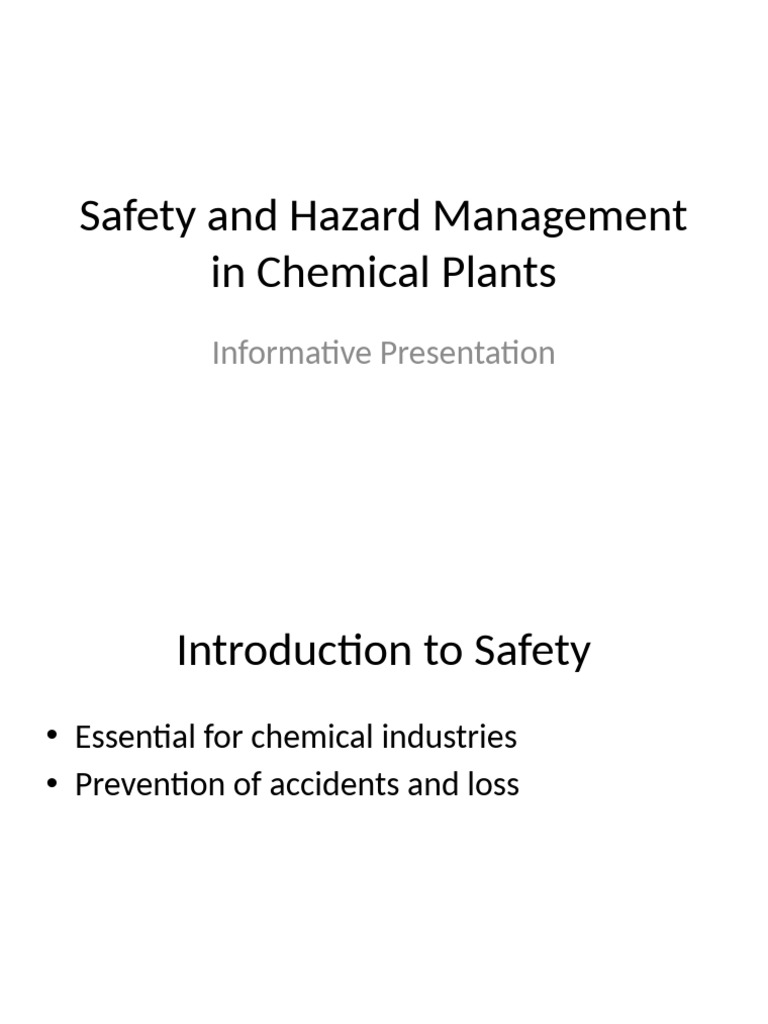 Chemical Safety and Hazard Management | PDF