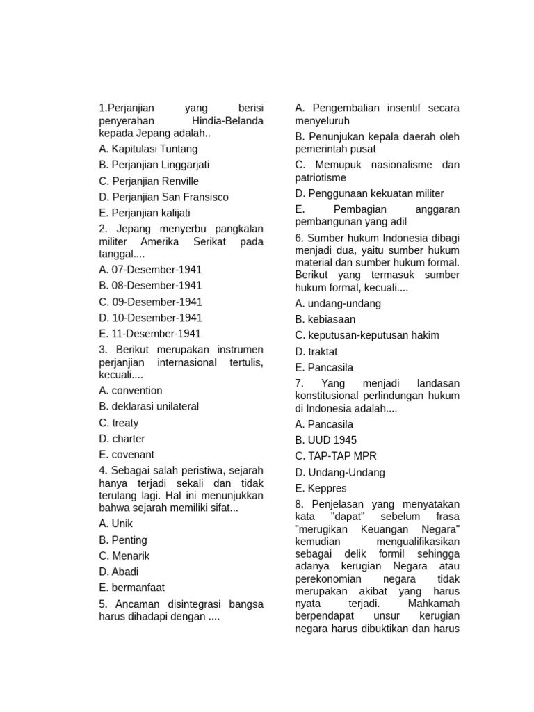 Contoh Soal CAT CPNS | PDF