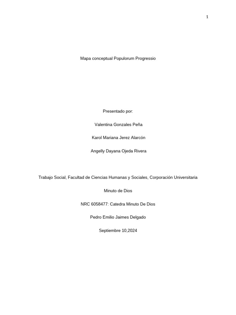 Populorum Progressio y Justicia Social | PDF | Educación en artes liberales