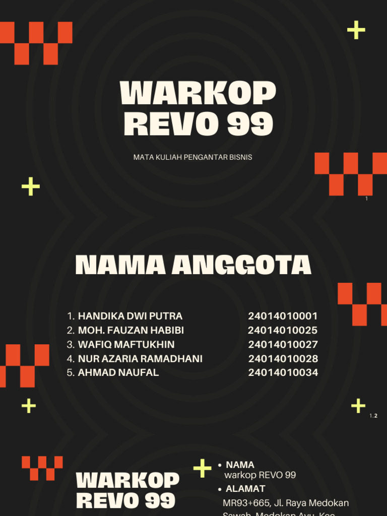 Tugas Analisis UMKM Di Surabaya Warkop Revo 99 PDF | PDF