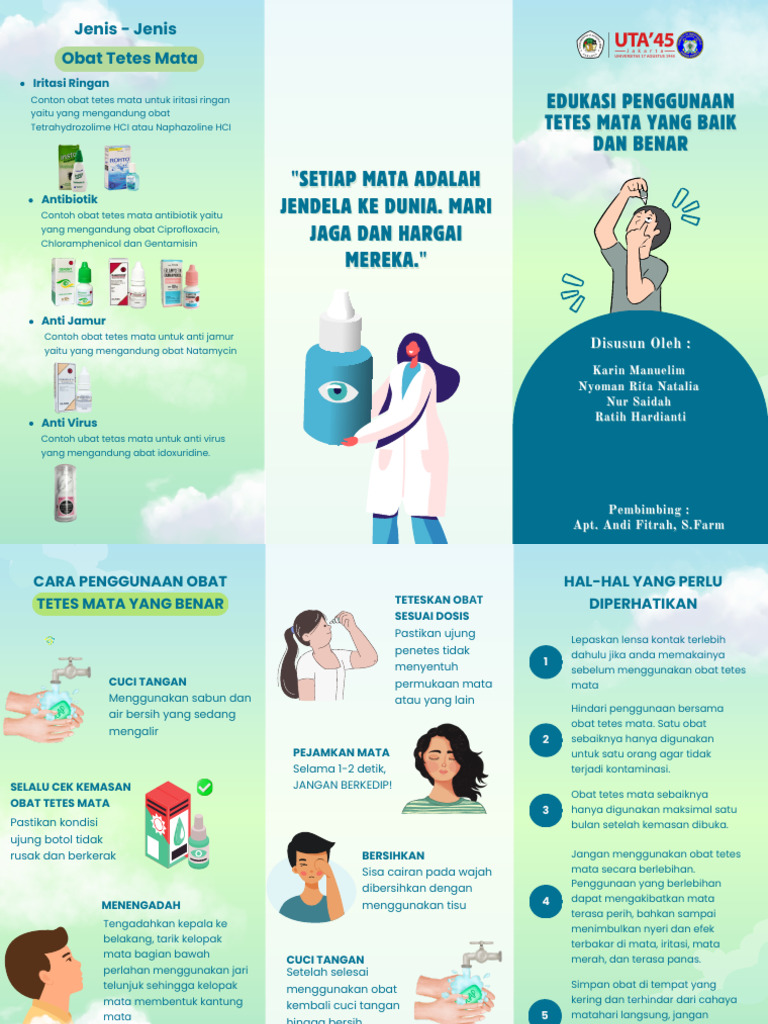 Leaflet Tetes Mata - Uta'45 - Rsal Mintohardjo | PDF