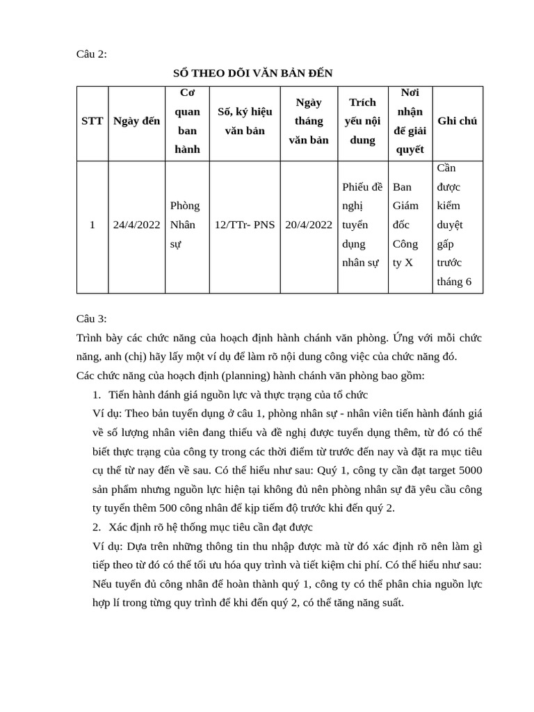 TranLamGiang 207lu09070 Câu2+3 | PDF