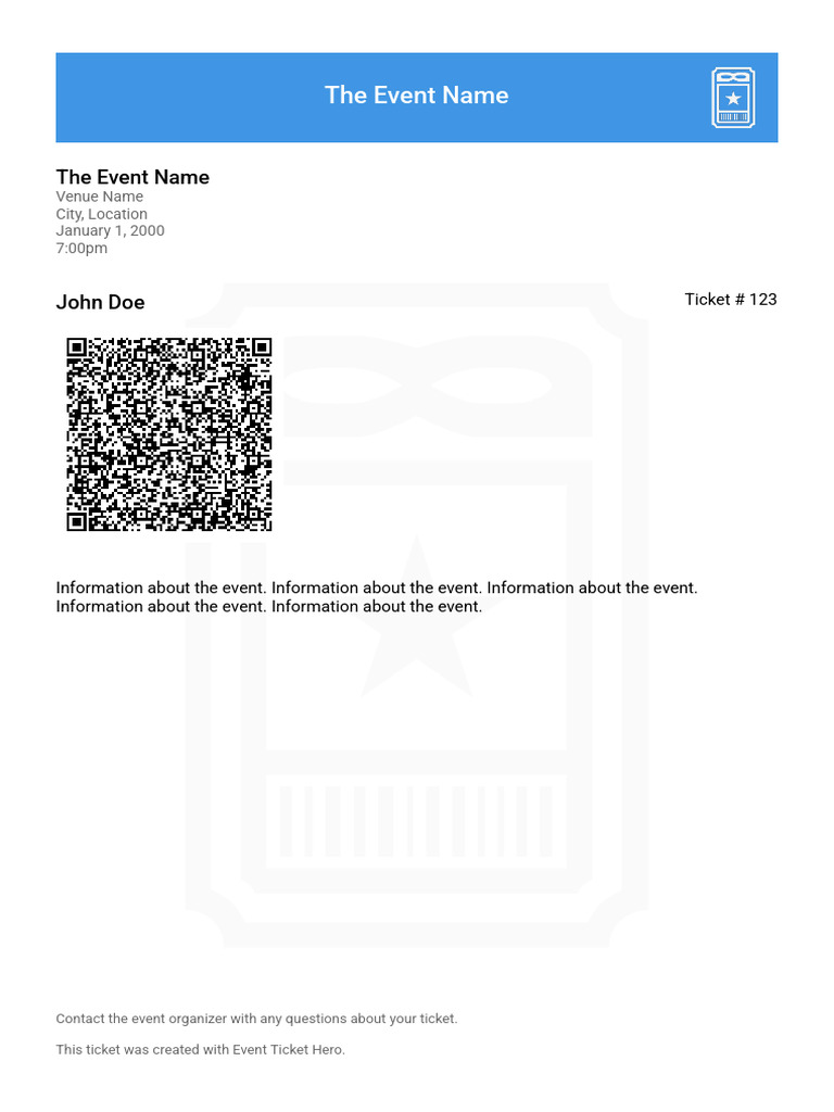 Ticket | PDF