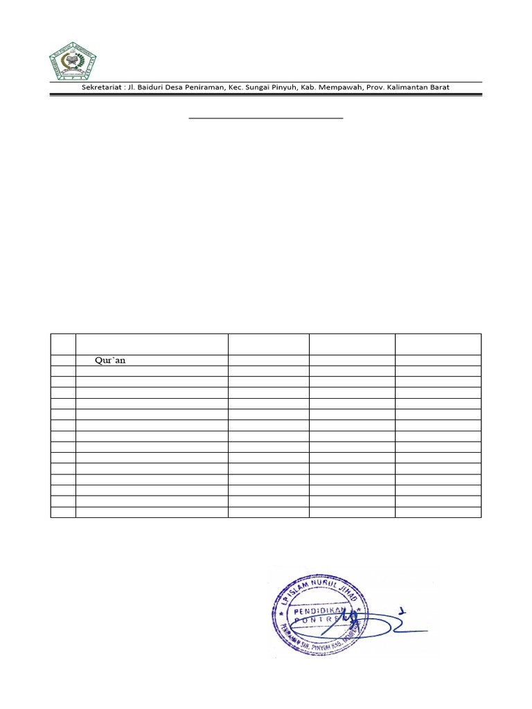 Surat Keterangan Lulus SMP 2025 | PDF