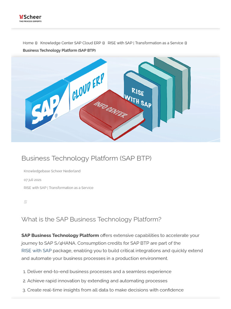 08 SAP Business Technology Platform (BTP) Explained | PDF | Cloud Computing | Business Process
