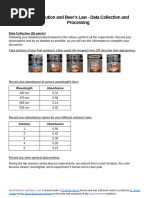 Molar Mass of Blue Dye #1 in Gatorade | PDF | Molar Concentration ...