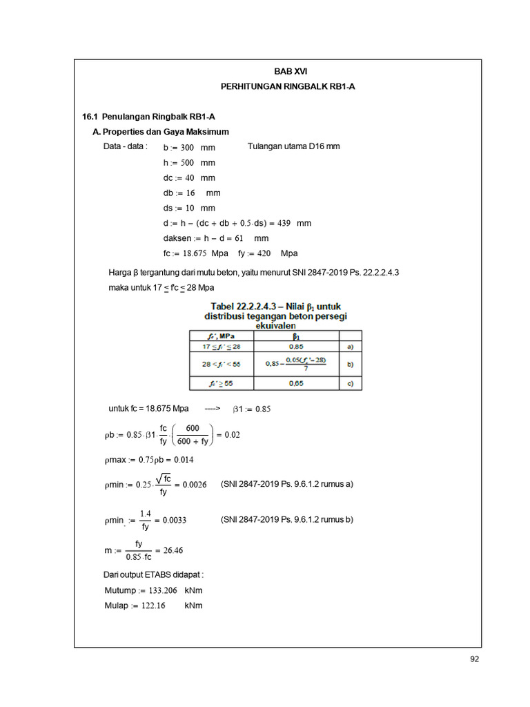 Review Balok Atap Bentang 12 M | PDF