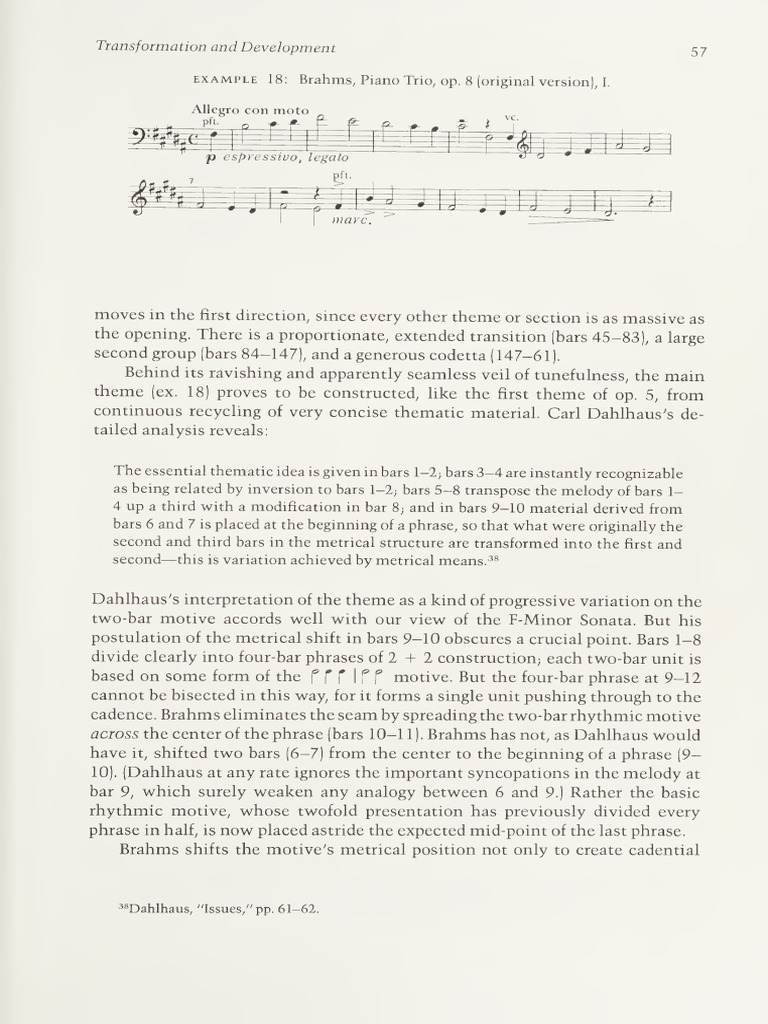 Brahms and The Principle of Developing Variation Firstnbsped 0520047001 ...