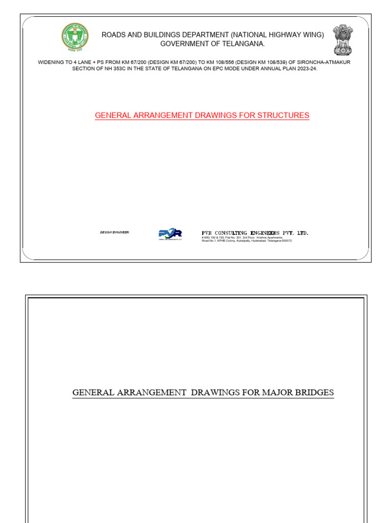 NH 353C General Arrangement Drawings | PDF | Structural Engineering ...