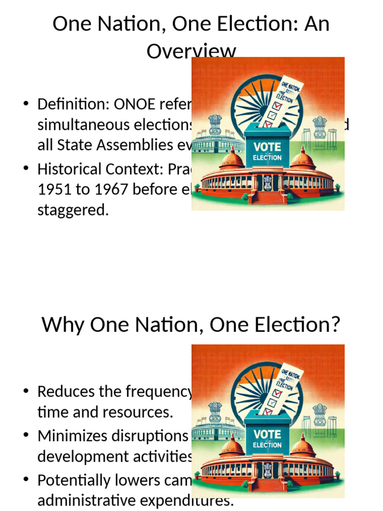 Overview of One Nation, One Election | PDF