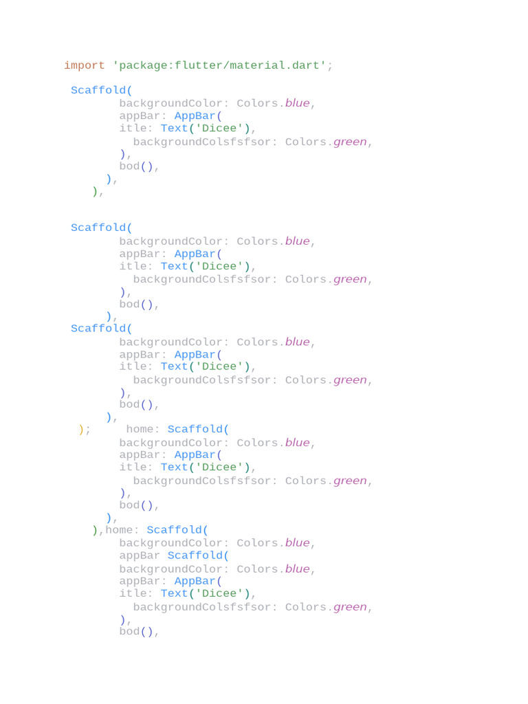 Scaffold Appbar Text: 'Package:Flutter/Material - Dart' | PDF