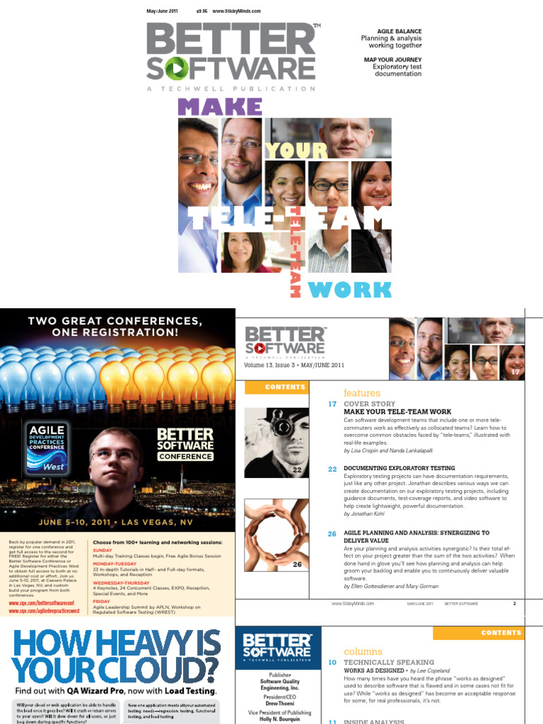 Sqe Bettersoftware 0511 | PDF | Software Engineering | Systems Engineering