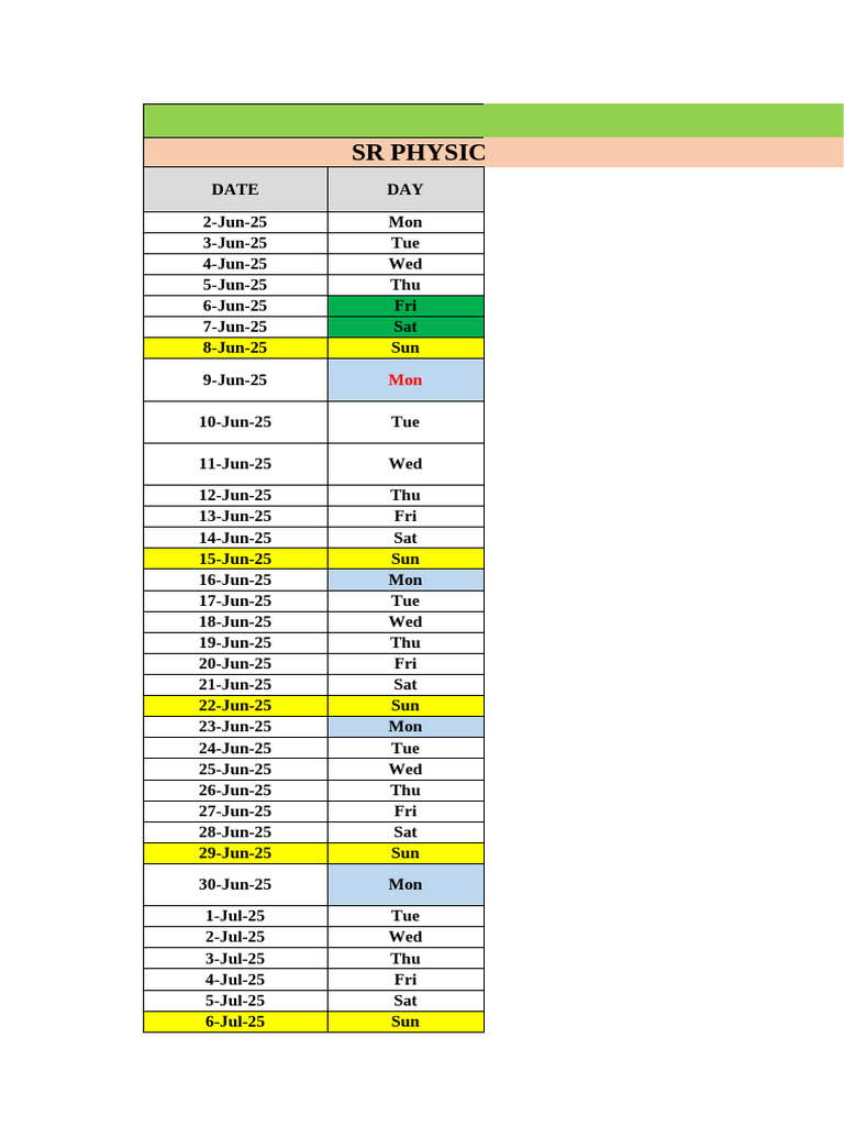 Iocs SR Physics Schedule 2025-26 (2 | PDF | Magnetic Field | Optics