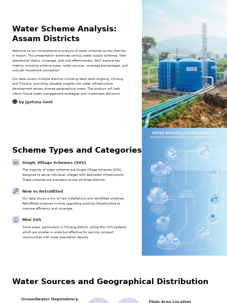 Assam Water Scheme Analysis Report | PDF | Infrastructure | Cost ...