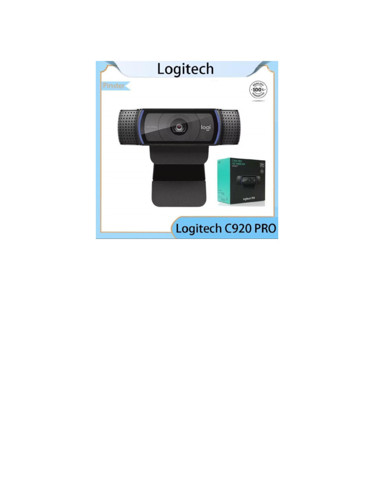 Logitech Webcam | PDF