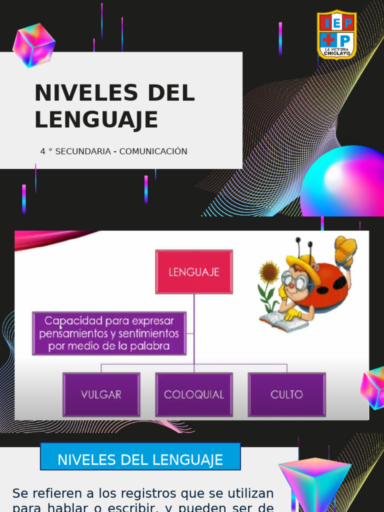Niveles Del Lenguaje 4sec | PDF | Comunicación | Comunicación humana