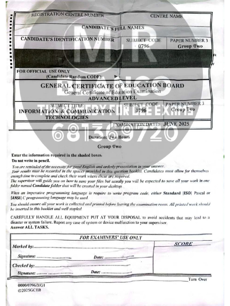 Ict Setting A of Group 1 and 2 | PDF