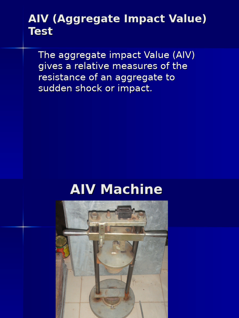 AIV Testing Procedure and Calculation | PDF