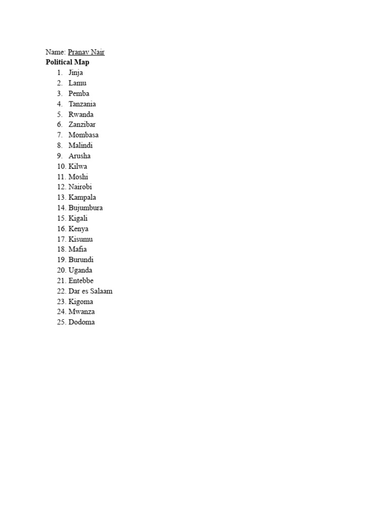 HIS355 Political and Geographical Map Worksheet | PDF