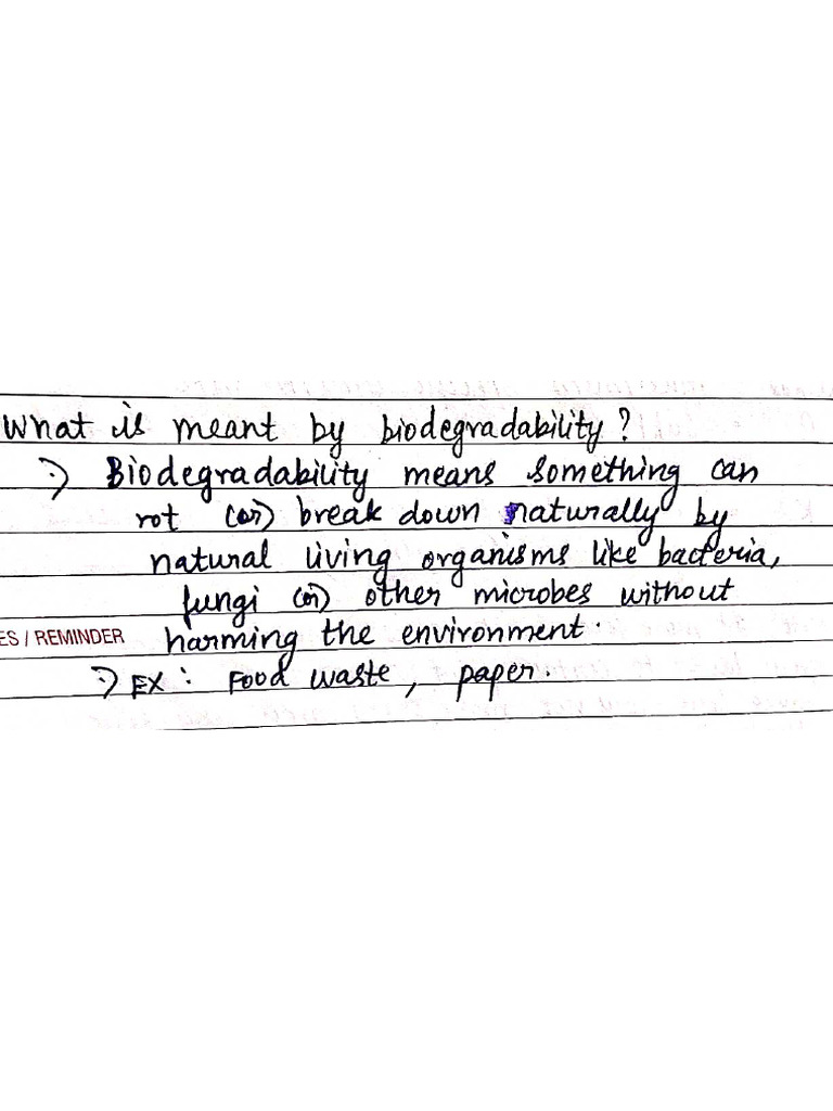 Biodegradability | PDF