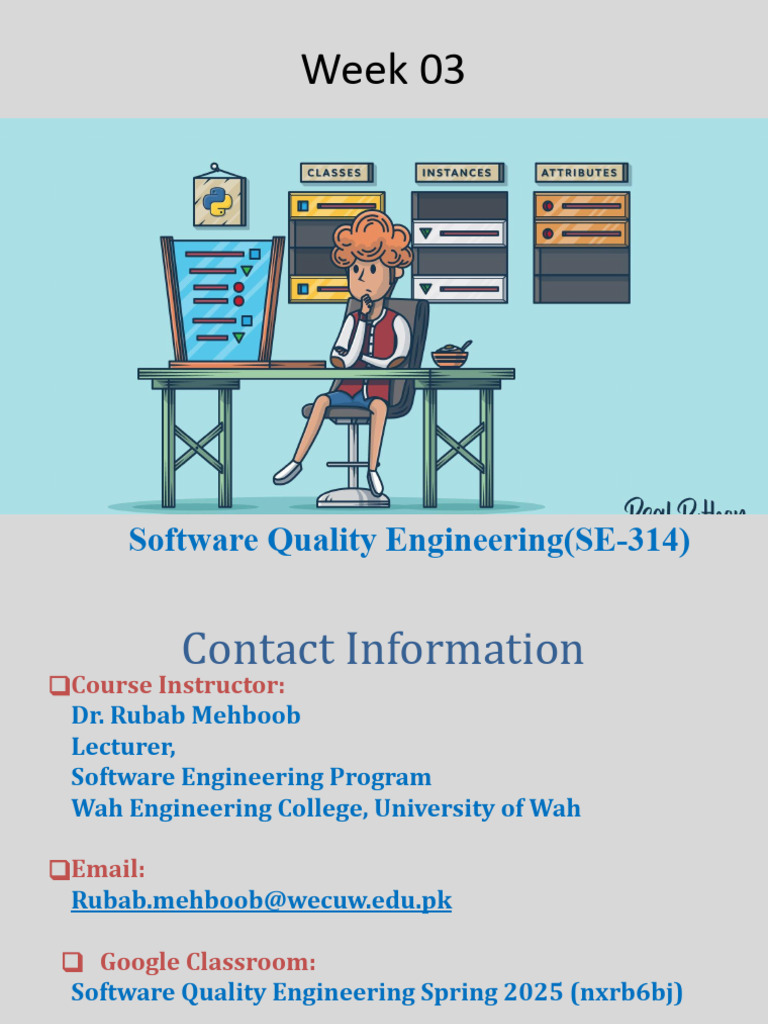 SQE-Week 3 - March 10 and 12 - 2025 | PDF | Software Testing | Quality ...