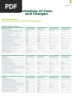 HSBC Fees and Charges Overview | PDF | Cheque | Fee