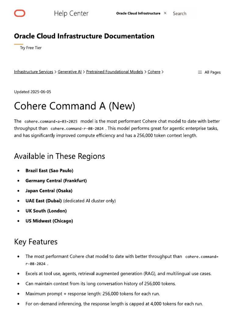 Cohere Command A (New) | PDF