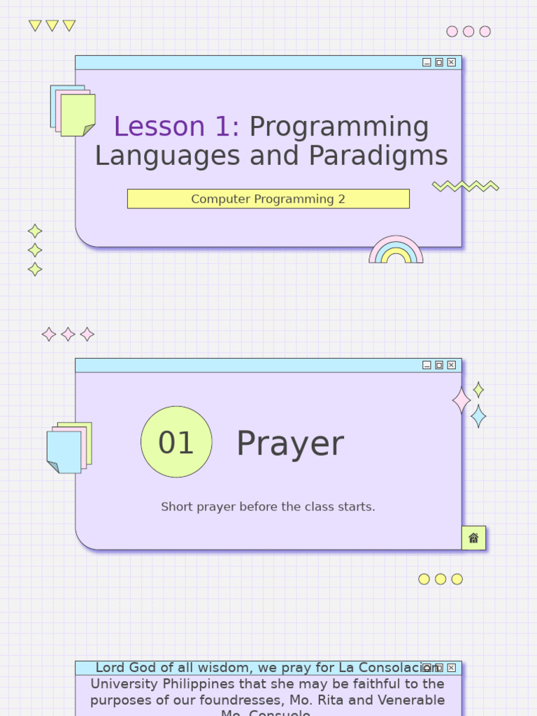 Comp Prog 2 - Lesson 1 | PDF | Functional Programming | Programming