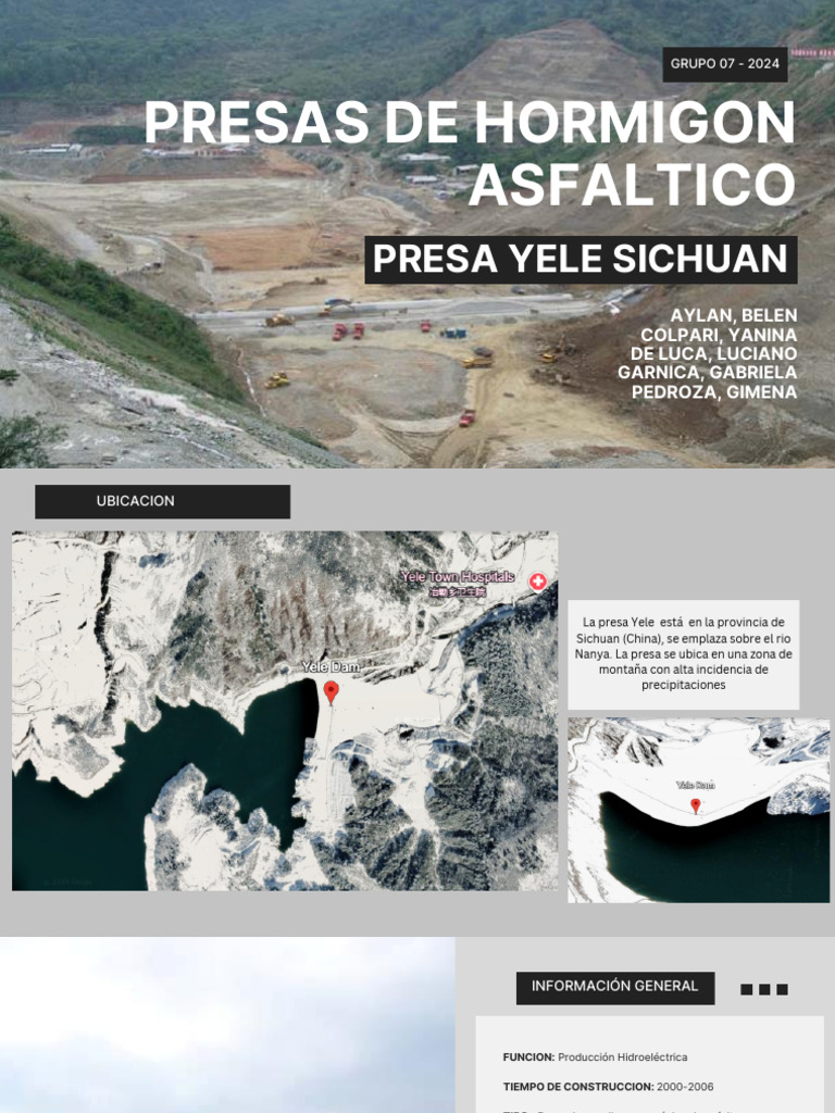 NÚCLEO ASFÁLTICO-grupo7 | PDF | Represa | Hormigón