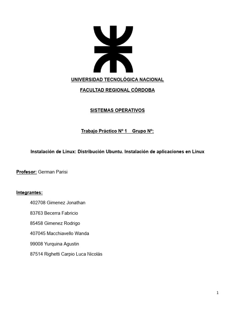 TP1 Sop2k9 - 2025 | PDF | Archivo de computadora | Distribución de Linux