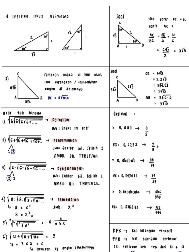 Rumus Cepat PK PM Utbk SNBT (Sfile | PDF