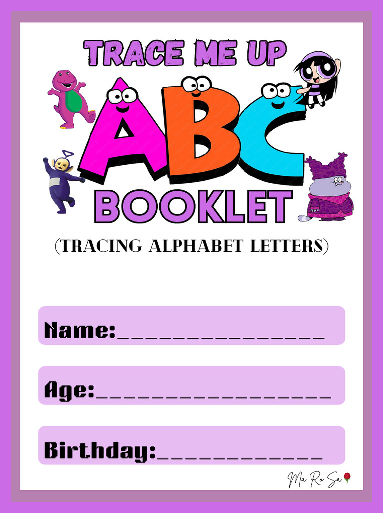ABC Tracing Booklet Worksheet | PDF