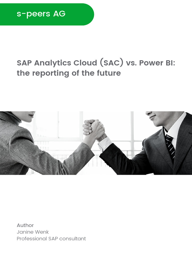 SAP Analytics Cloud SAC vs. Power BI - Reporting Der Zukunft Englisch ...