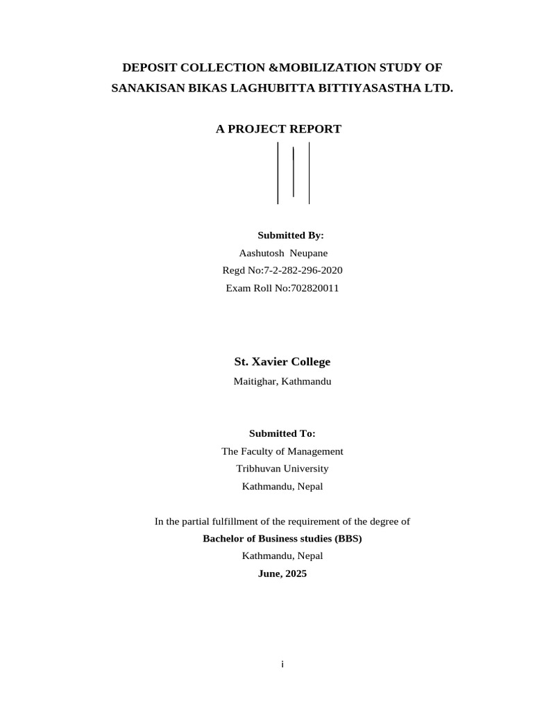 ashu (1) | PDF | Microfinance | Microcredit