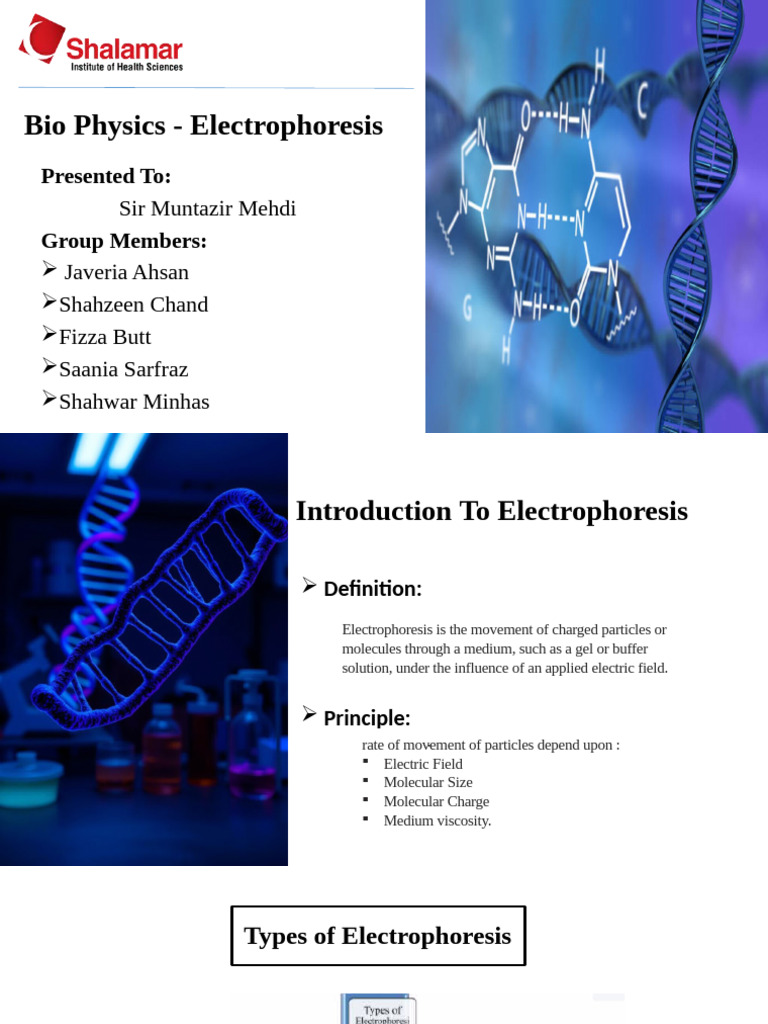 Biophy - Free Boundary Electrophoresis | PDF | Gel Electrophoresis | Ion