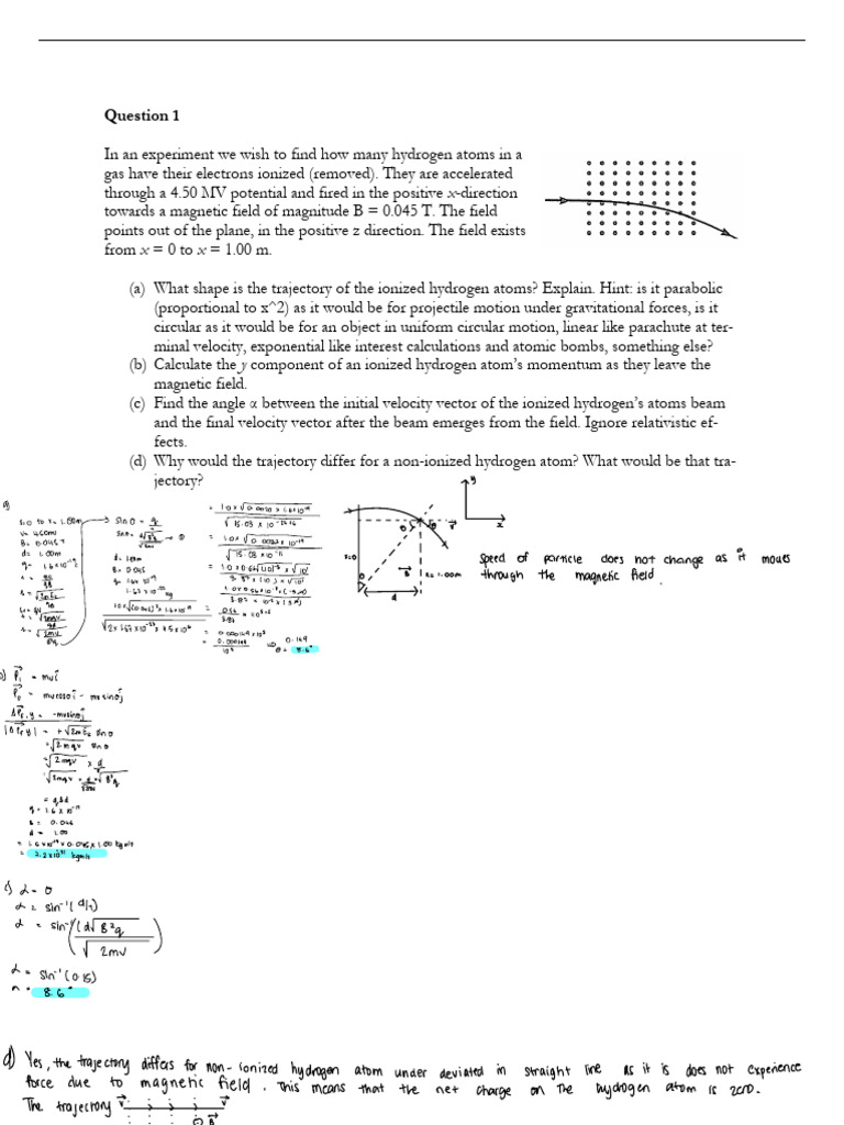 WK 9 Key | PDF | Force | Atoms