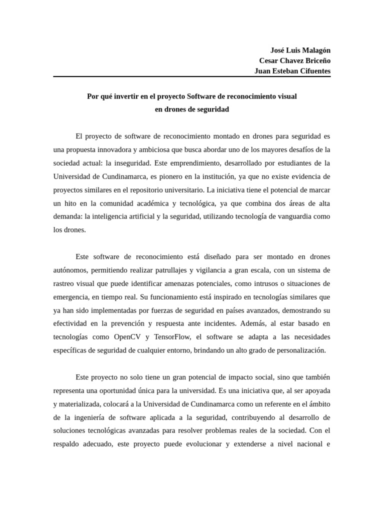Cuartilla Del Proyecto | PDF
