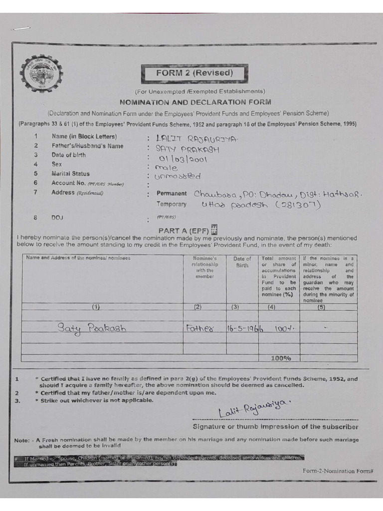 Lalit Rajauriya Joining Kit | PDF