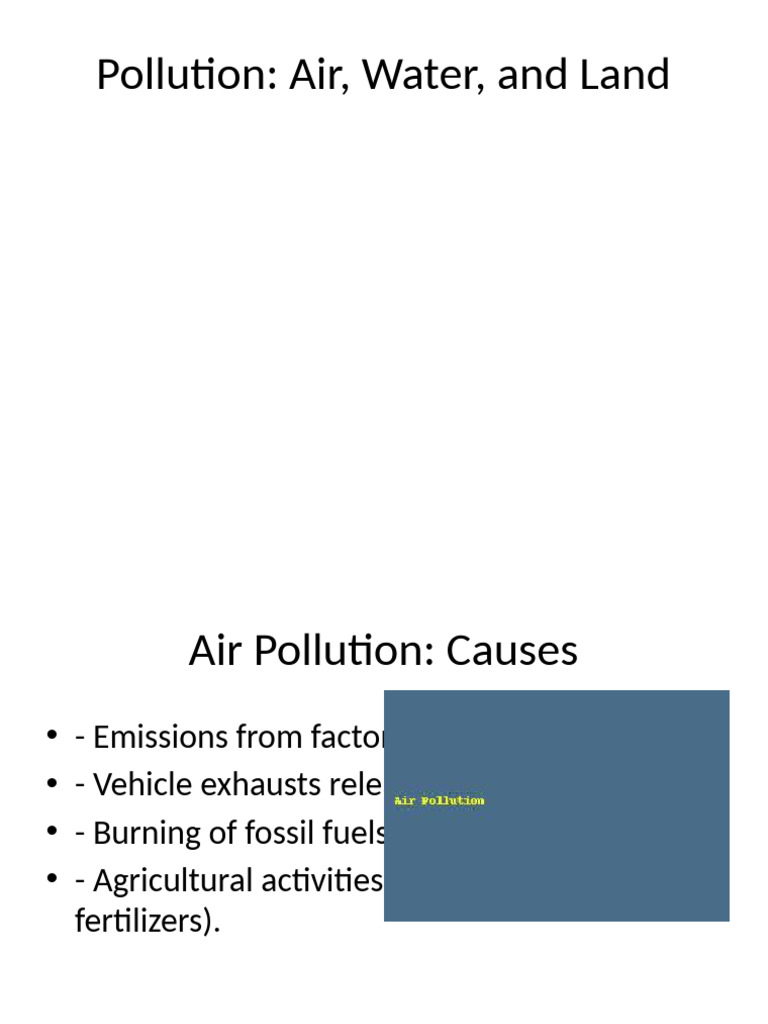 Pollution Presentation With Images | PDF