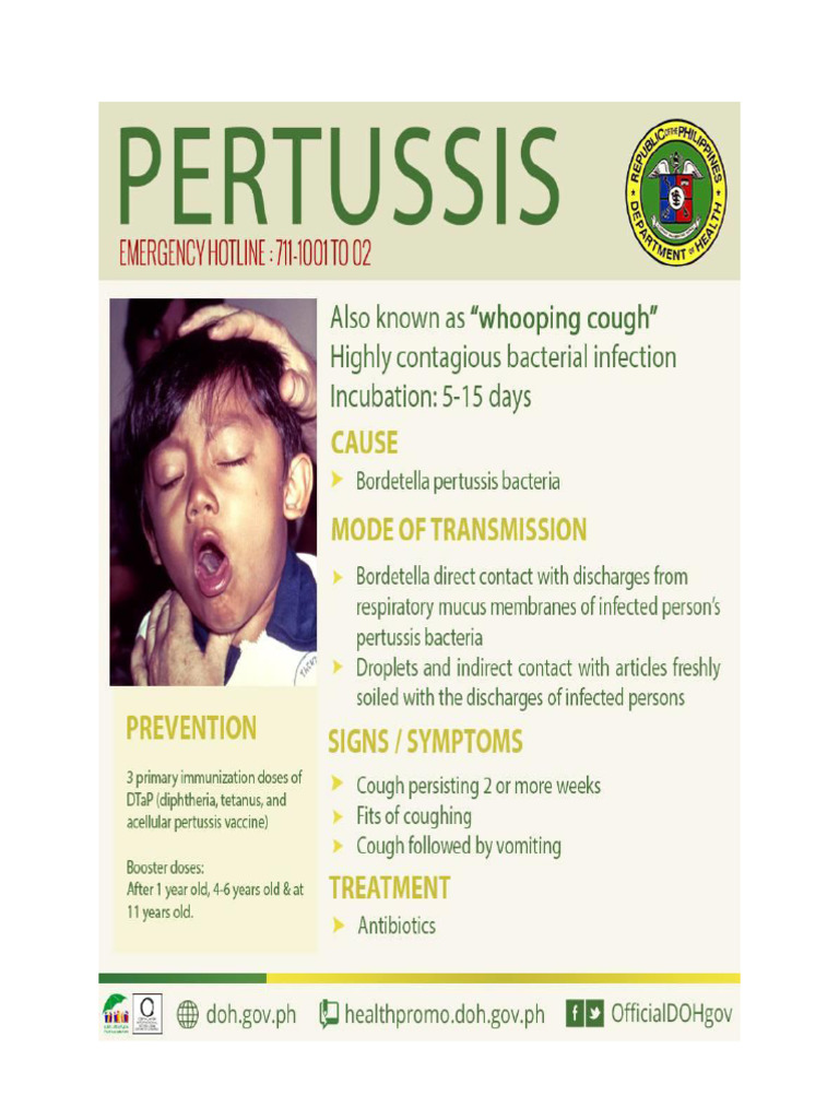 PERTUSSIS (Whooping Cough) | PDF