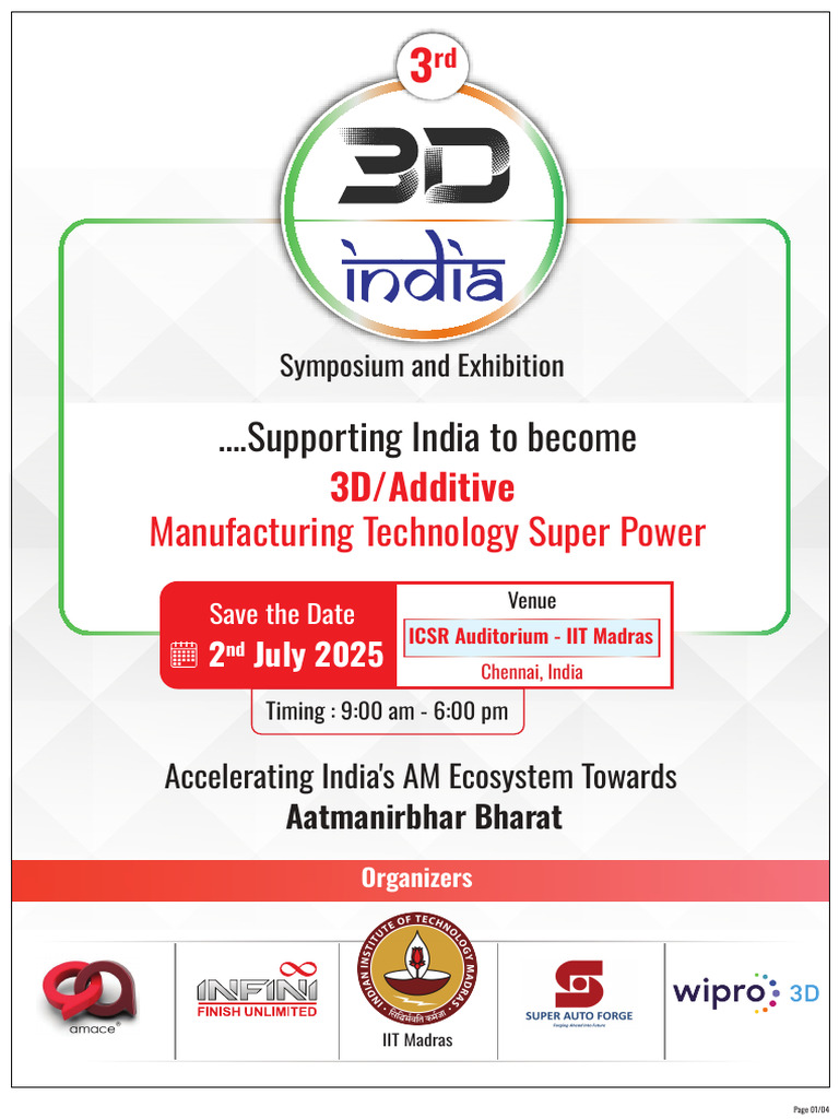 3D India Symposium 2025 Brochure | PDF