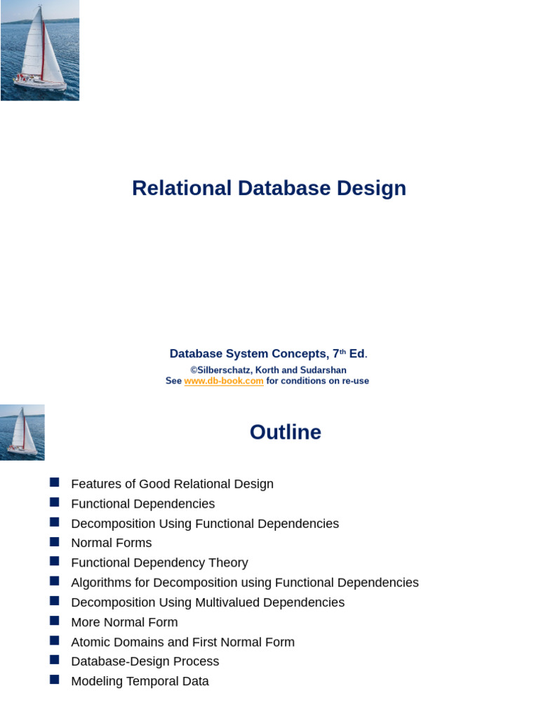 Ch7 - Relational Database Design | PDF | Data | Data Management