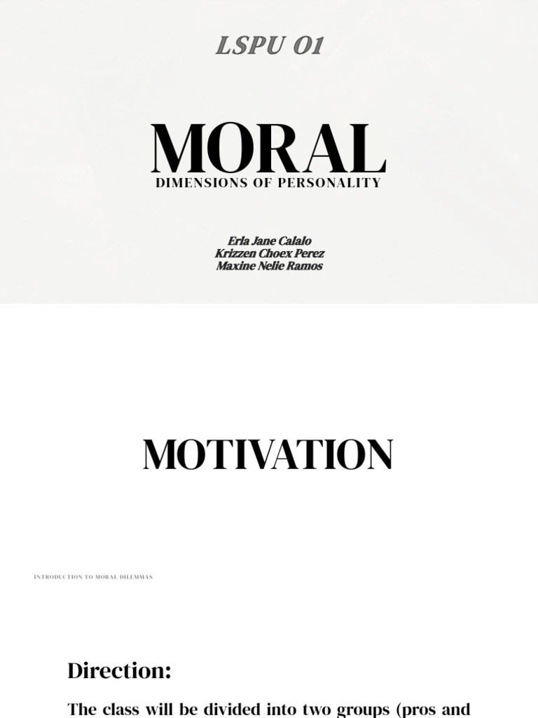 Dimensions of Personality Moral | PDF | Teachers | Morality