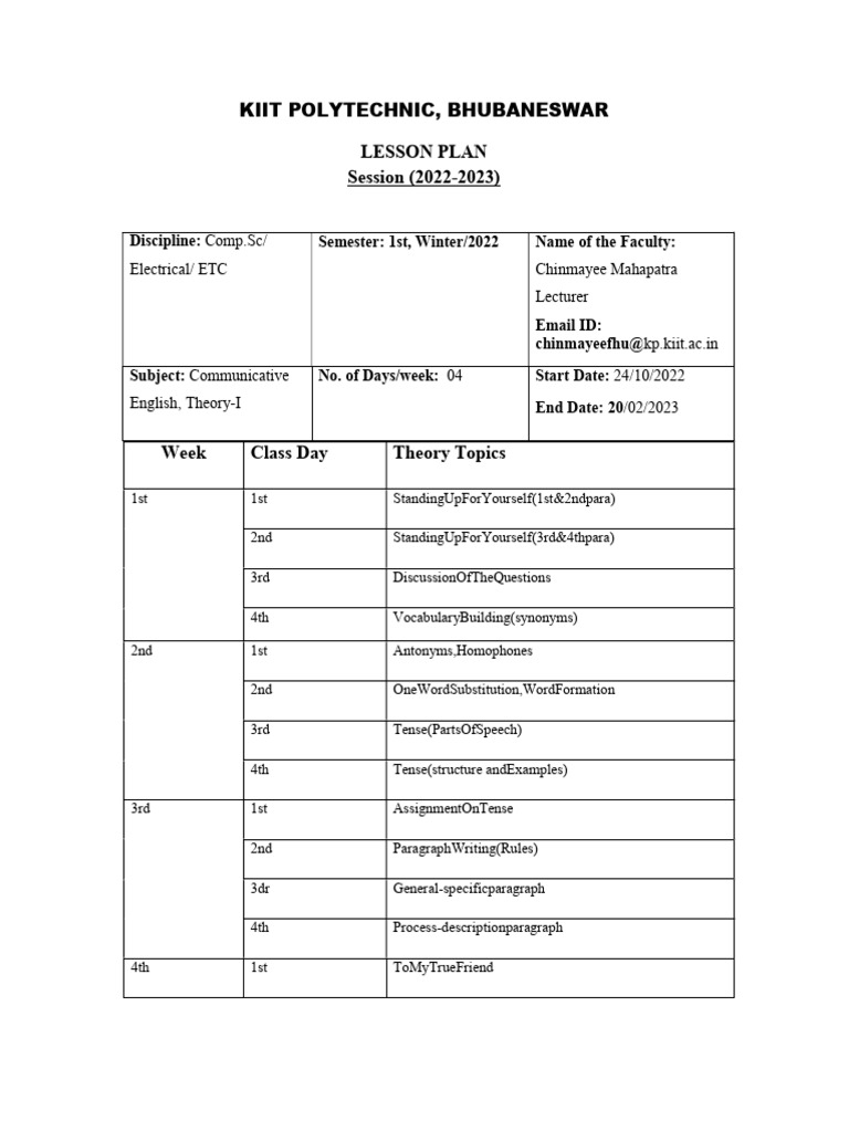 LP 1st SEM Cse ELe Etc Communicative English | PDF | Communication