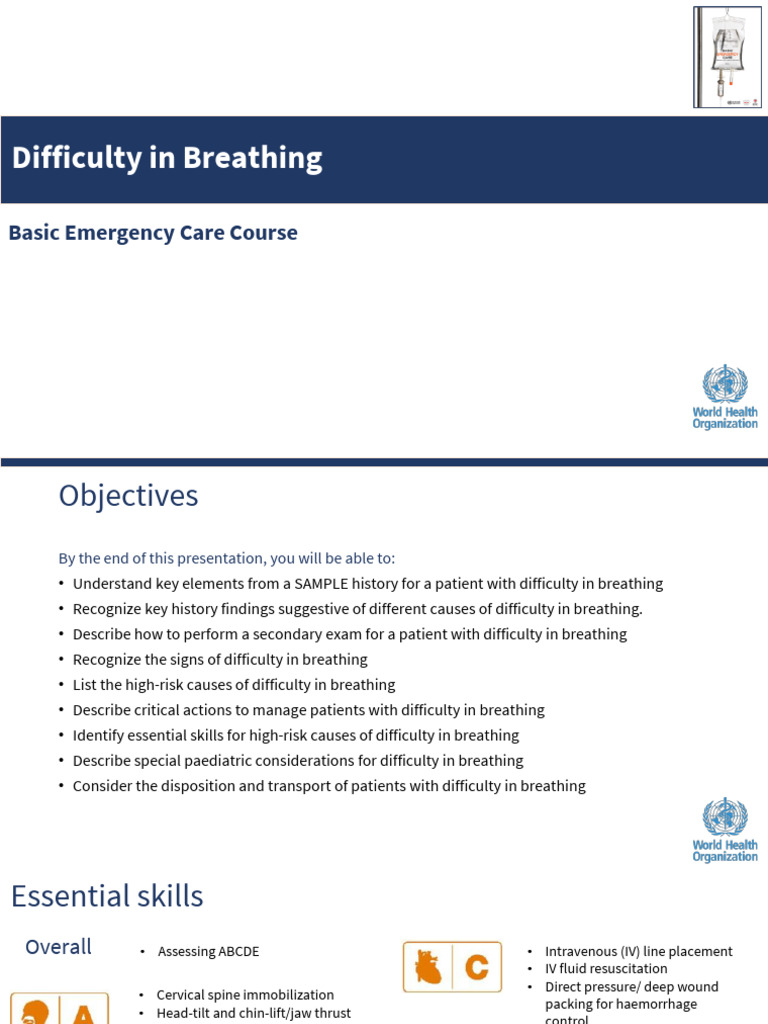 Difficulty in Breathing | PDF | Respiratory Tract | Respiratory Diseases