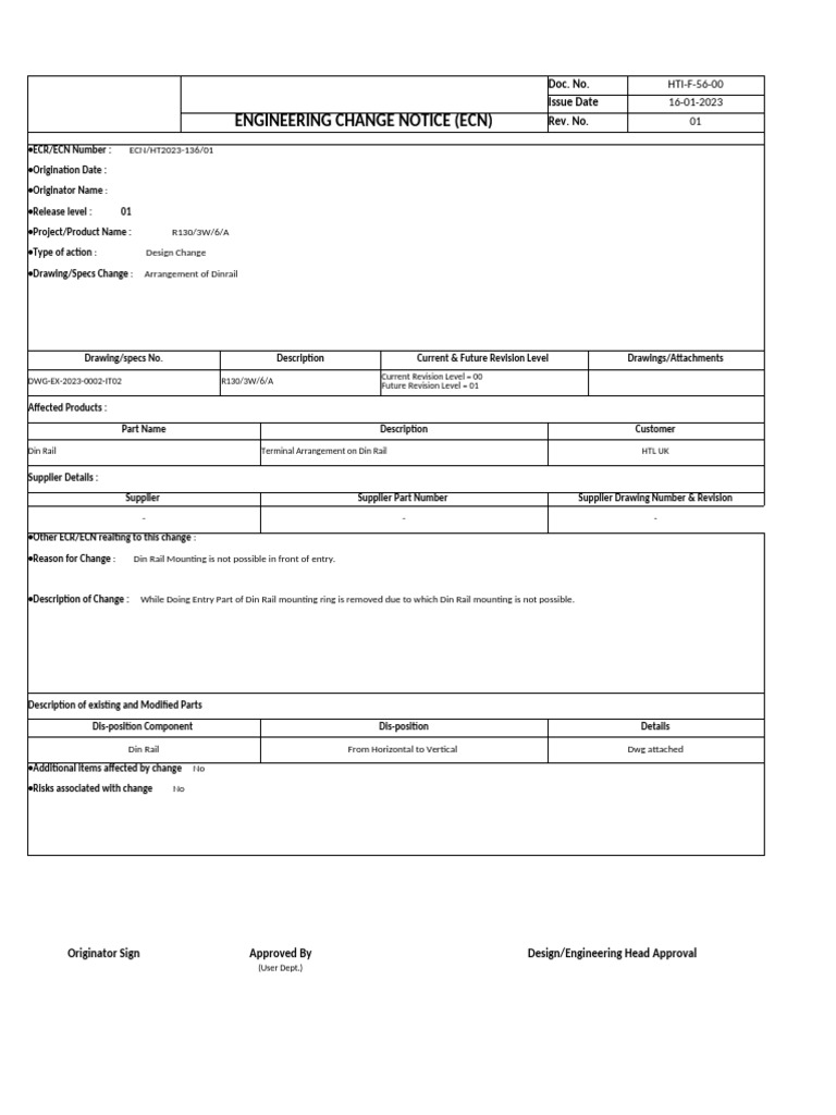 Ht2023-136 - Ecn Ecr DWG 2 | PDF